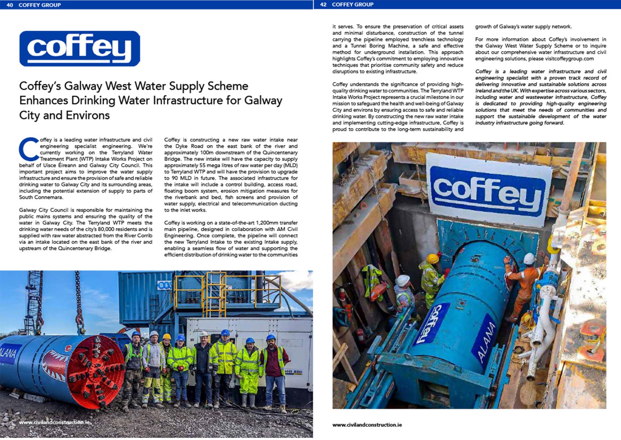 Terryland Intake Works Project Coverage in Civil & Construction Ireland ...