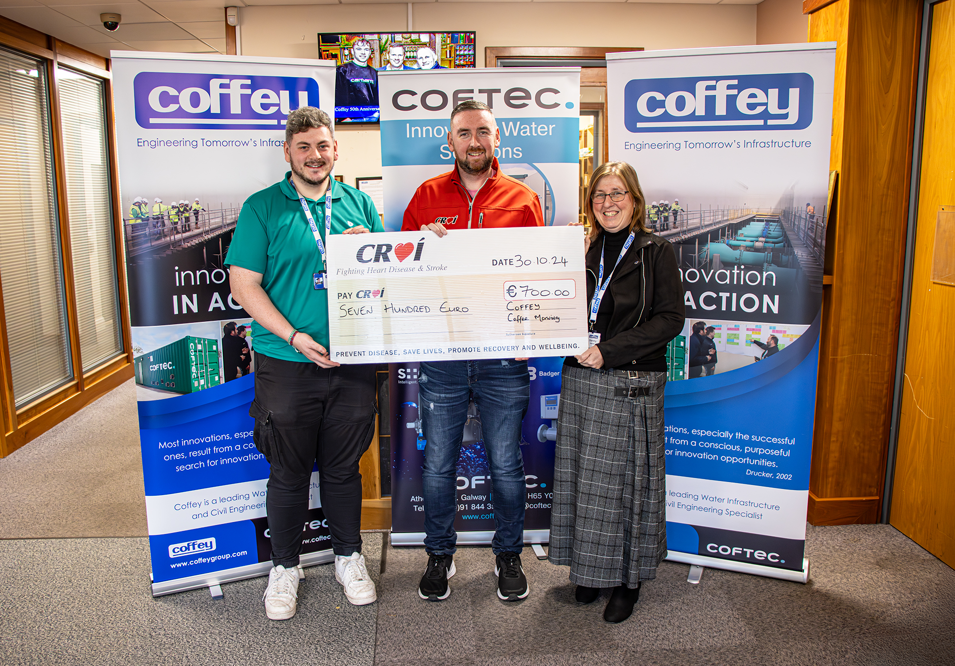 Coffey Raises €700 for Croí Heart & Stroke Charity - Welcome to Coffey Group | Industrial Water ...