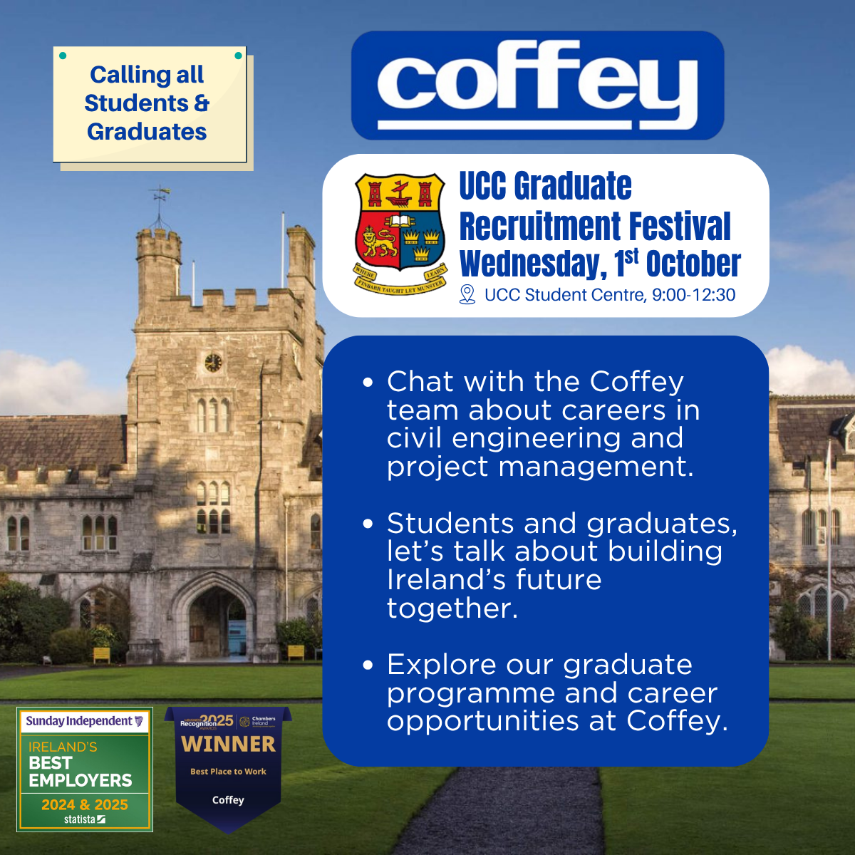 Kickstart Your Career with Coffey at UCC - Welcome to Coffey Group ...